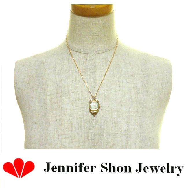 【楽天市場】LAセレブ愛用 Jennifer Shon Jewelryヴィンテージウォッチネックレス アンティーク ゴールド antique ...