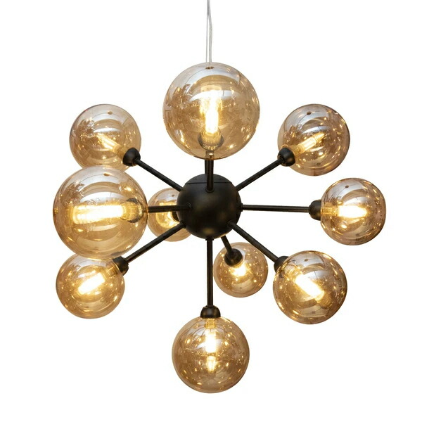 【楽天市場】送料無料 IND-021-10 IND-021/10BK 10灯照明 ペンダント インテリア 家具 ゴールド 店舗 備品 間接照明 おしゃれ LED クラシック アンティーク mu ...