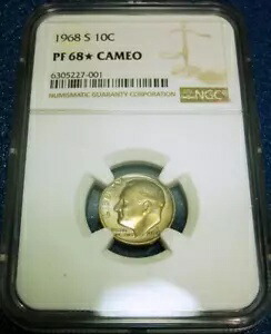 【楽天市場】1968-S NGC PF68 ? スター カメオ 10C ルーズベルト ダイム #001：WORLD RESOURCE【KING店】