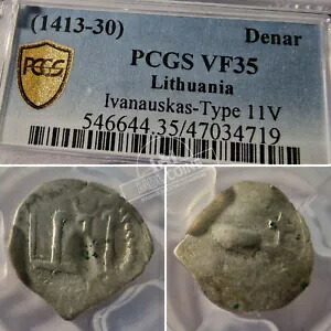 【楽天市場】リトアニア - ヴィタウタス マグヌス - デナル - 1413-1430 年 - PCGS VF35：コインと紙幣 WORLD RESOURCE