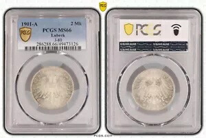 【楽天市場】リューベック 2 マーク 1901 J-80 MS66 114028：コインと紙幣 WORLD RESOURCE