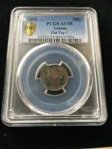 【楽天市場】1893 フラット トップ 3 Obv#5 PCGS カナダグレード、?10 セント、**AU-55**：コインと紙幣 WORLD RESOURCE