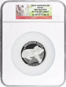【楽天市場】2012-P オーストラリア シルバー $8 コアラ PF-70 ウルトラ カメオが NGC を初リリース：コインと紙幣 ...