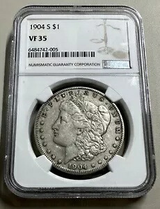 【楽天市場】1904-S モーガン ダラー NGC VF-35 キー デイト ストライク 90% シルバー コレクターズ コイン：コインと紙幣 WORLD RESOURCE