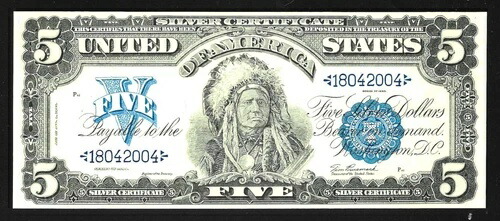 【楽天市場】Tim Prusmack マネーアート - US $5.00 S.C. (インディアン) Choice to Gem Unc ...