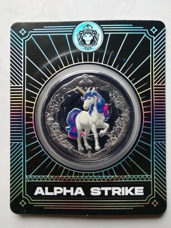 【楽天市場】2024 ユニコーン AZUREA 1オンス 999 シルバーコイン 75/75 ミント # ALPHA STRIKE：コインと ...