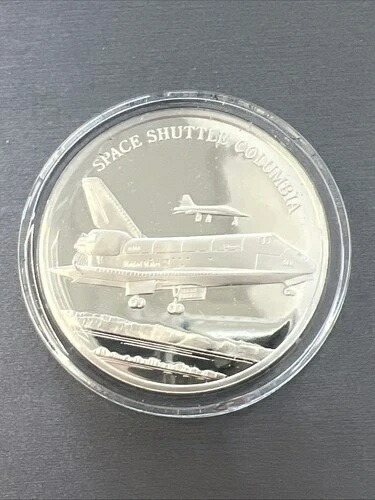 【楽天市場】コロンビア号 スペースシャトル プルーフコイン スターリングシルバー アートラウンド #1409：コインと紙幣 WORLD ...