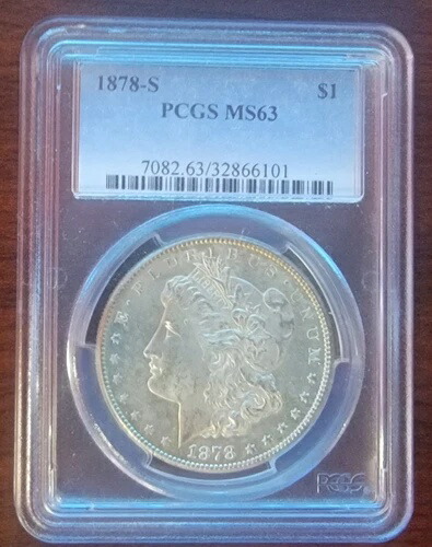 【楽天市場】1878S モルガン銀貨 PCGS MS63：WORLD RESOURCE【KING店】