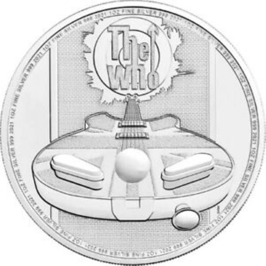 【楽天市場】2021イギリスの音楽伝説 "The Who" Silver1oz Coin 2021 British Music Legends ...