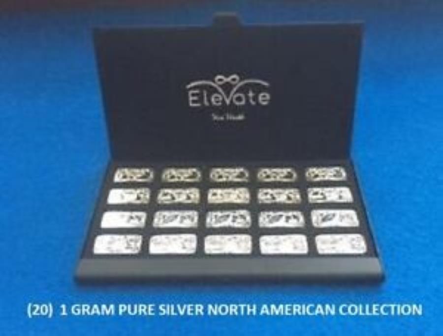 【楽天市場】（20）1グラム.999ファインシルバーnアメリカンバーロットで貴金属ケース (20) 1 Gram .999 Fine ...