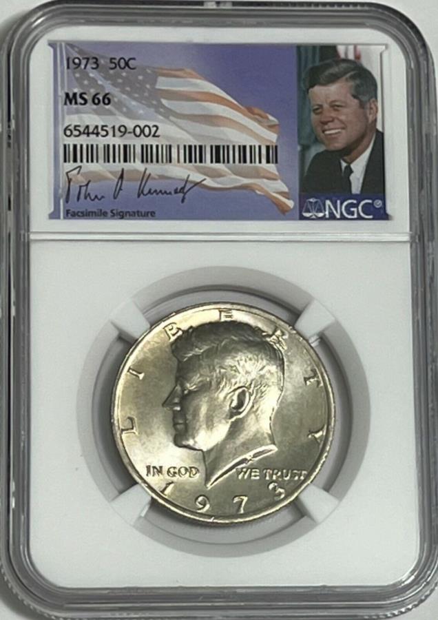 【楽天市場】1973 NGC MS66ミント状態クラッドケネディハーフドルビジネスストライク50C JFKコイン 1973 NGC MS66 ...