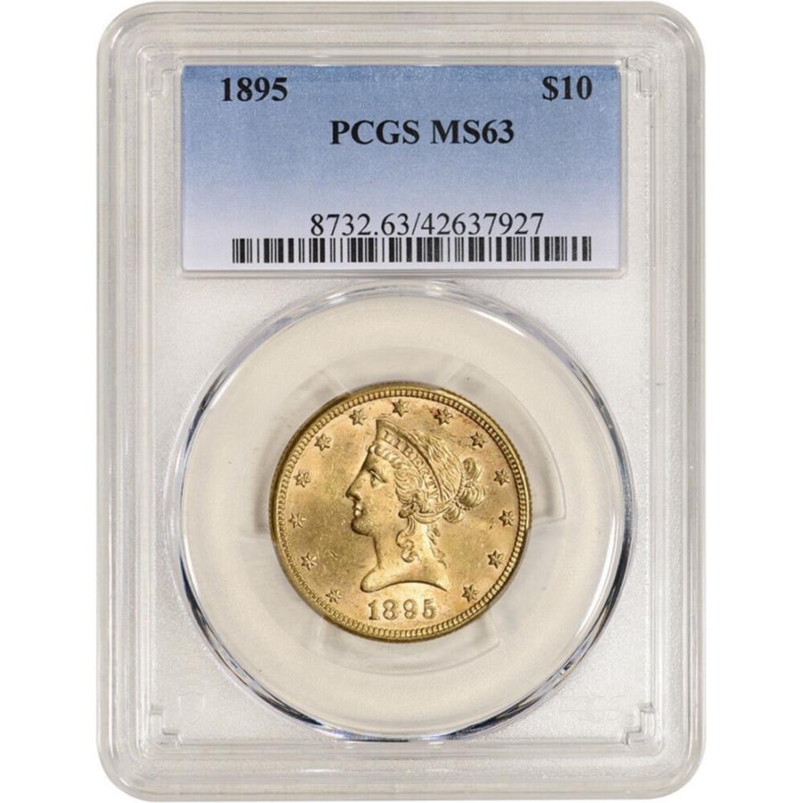 【楽天市場】1895 US Gold $ 10 Liberty Head Eagle -PCGSMS63 1895 US Gold $10 Liberty Head Eagle - PCGS ...
