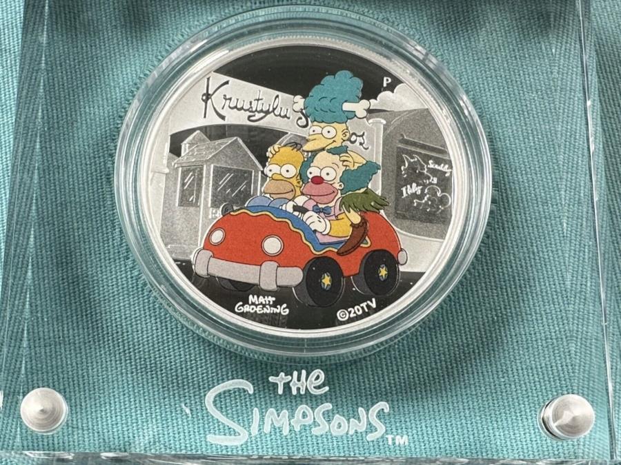 【楽天市場】2022 The Simpsons Krustylu Studios 1 Oz Silver Colorized $ 1 ...