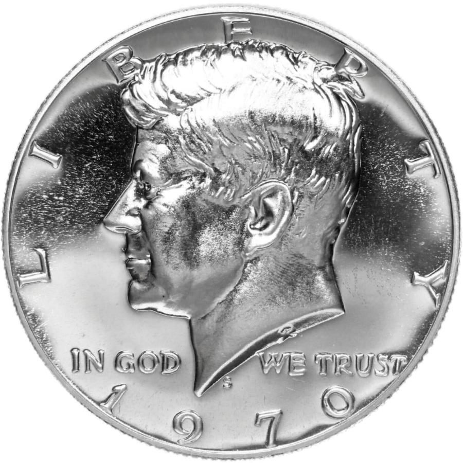 【楽天市場】1970 Sケネディハーフダラージェム40％シルバープルーフコイン 1970 S Kennedy Half Dollar Gem ...