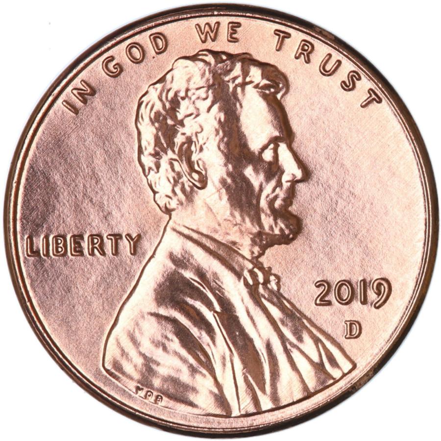 【楽天市場】2019 D Lincoln Shield Cent Gem Bu Penny US Coin 2019 D Lincoln ...