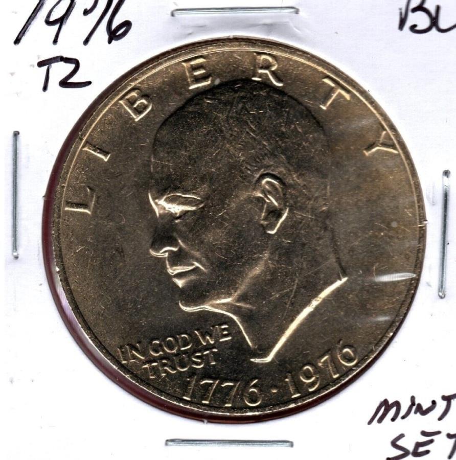 【楽天市場】1976 T2 CLAD EISENHOWER DOLLAR STRAIGHT from Mintセット実際のコイン＃C12533 ...