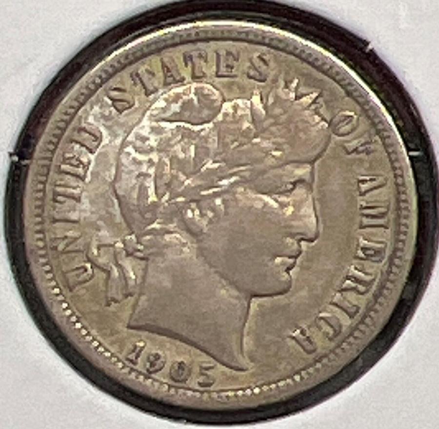 【楽天市場】【極美品/品質保証書付】 アンティークコイン モダンコイン [送料無料] 1905-Sバーバーシルバーダイムグレード選択非常に細かい...実際のコイン＃C12153 1905-S ...