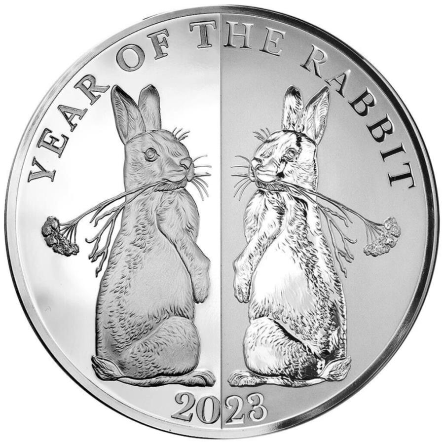【楽天市場】ウサギ銀貨のミラーウサギ年（8日）2023 -Tokelau -1 oz pp- Mirror Rabbit Year of the Rabbit Silver Coin (8th ...