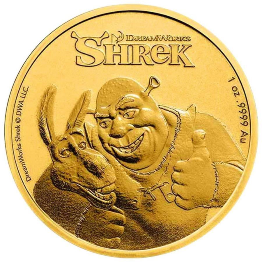 【楽天市場】Shrek?20ゴールドコイン2021アニバーサリー-Niue -Premium Investment Coin -1 Oz St ...