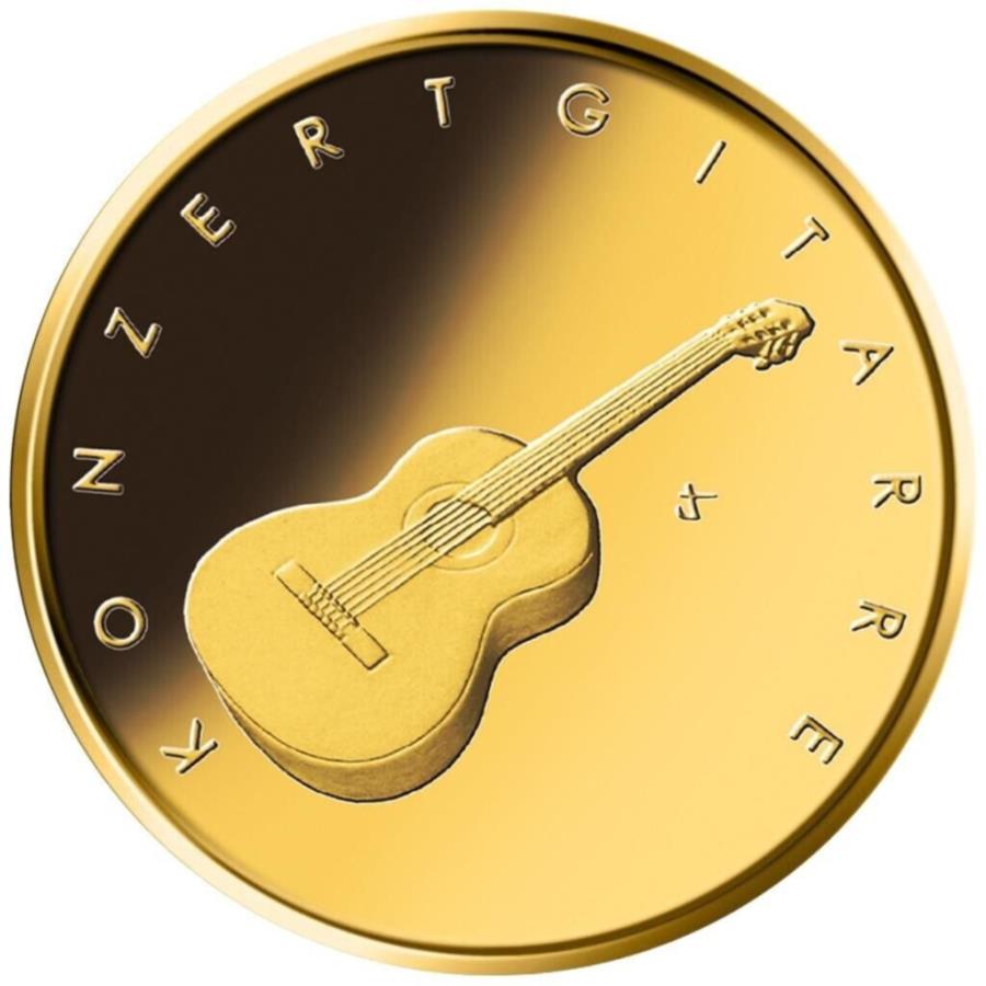 【楽天市場】ゴールドコインコンサートギターJドイツ2022-楽器（5th）-1/4oz st- Gold Coin Concert ...
