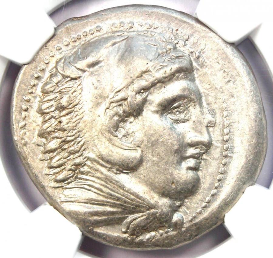 【楽天市場】アレクサンダーザグレートIII Ar Tetradrachm Coin 336 BC。 NGCチョイスXF -5/5ストライク ...