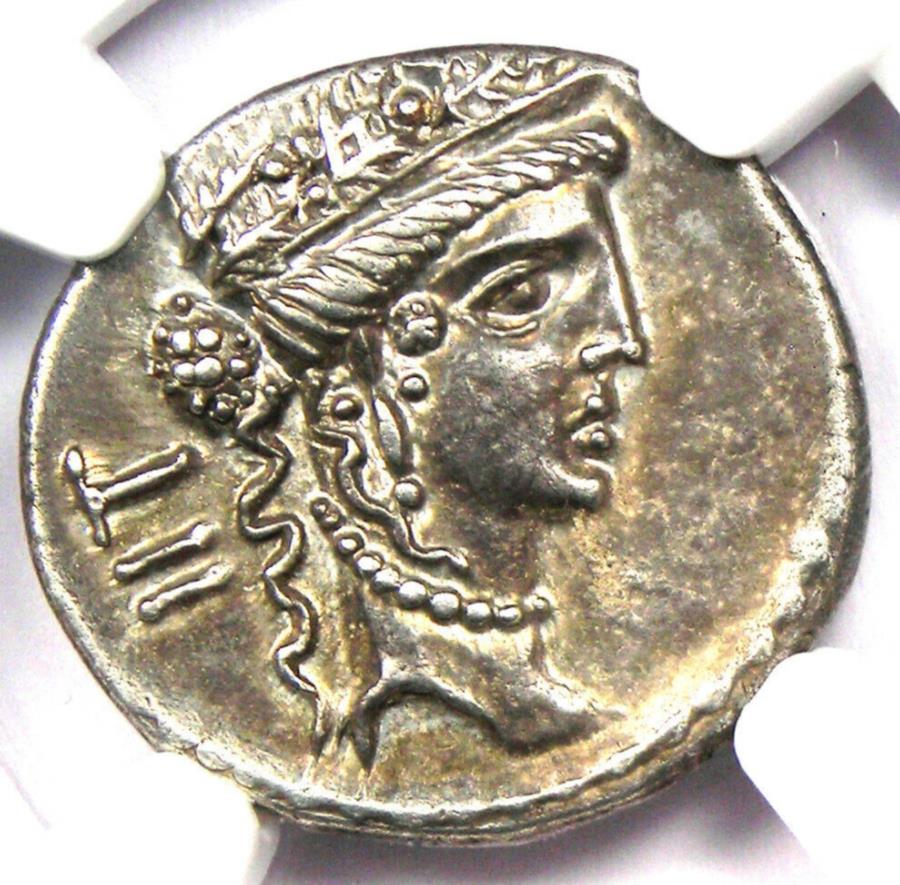 【楽天市場】Julius Caesar Ar Denarius Coin（紀元前48年、女性ヘッド） - 認定NGC AU-レア ...