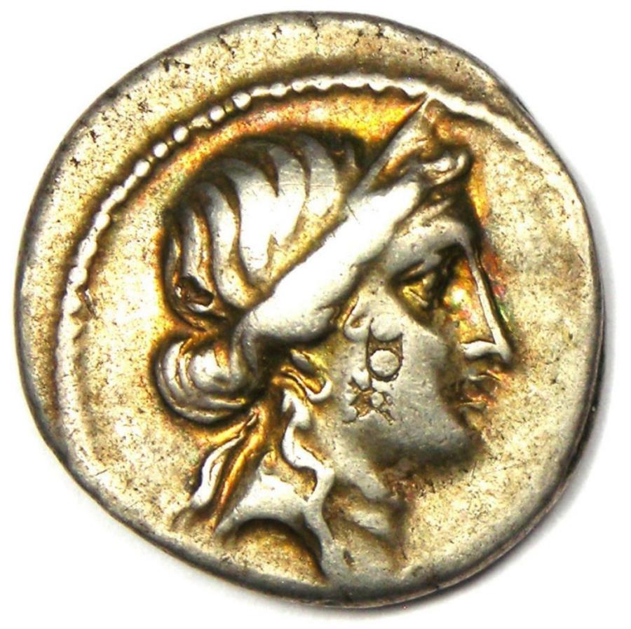 【楽天市場】Julius Caesar Ar Denarius Silver Venus Coin 48 BC -Good VF ...