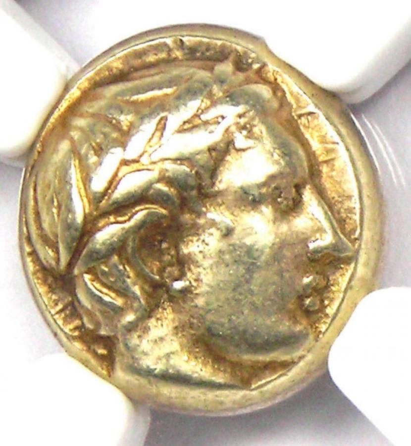 【楽天市場】レスボスmytilene el hecte apollo ram hekte coin 454-427 Bc -ngc xf -5 ...