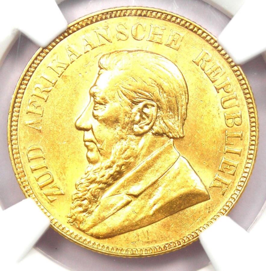 【楽天市場】1898南アフリカザルゴールドポンドコイン。認定NGC MS62 BU UNC-珍しい金貨 1898 South Africa ...