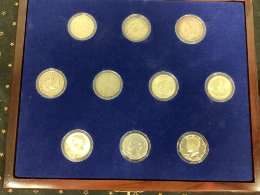 【楽天市場】アメリカの半ドルコレクションキャップバスト座っているリバティバーバーウォーキングリバティ America Half Dollar ...