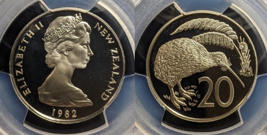 【楽天市場】ニュージーランド1982証拠20セント20C PCGS PR69DCAM FDC UNC＃3214 New Zealand 1982 Proof Twenty Cent 20c ...