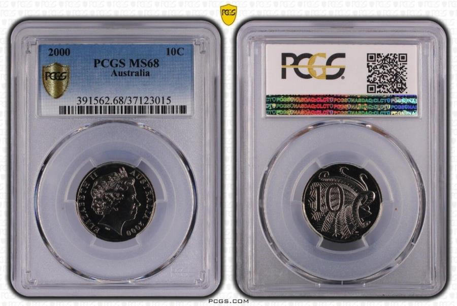 【楽天市場】2000 10セント10CオーストラリアPCGS MS68 FDC GEM UNC＃3480 2000 Ten Cent 10c Australia PCGS MS68 FDC ...