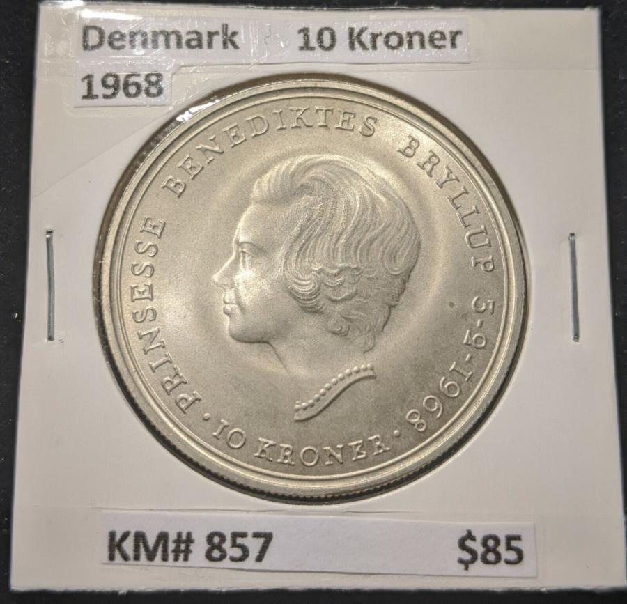 【楽天市場】デンマーク1968 10 Kroner KM＃857 Denmark 1968 10 Kroner KM# 857：アンティーク王子_ANTIQUE PRINCE