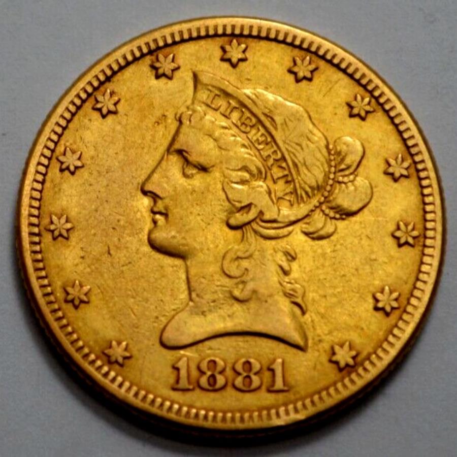 【楽天市場】1881 p $ 10ドルリバティコロネットヘッドゴールドUSイーグルコイン10ドルリミテッド！ 1881 P $10 Dollars Liberty Coronet Head ...