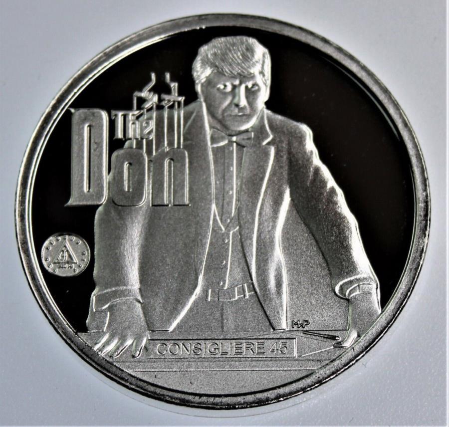 【楽天市場】ドンコイン1オンス.999シルバーレアリミテッドミントトランプコンシグリエールロッカーミント The Don Coin 1 oz ...