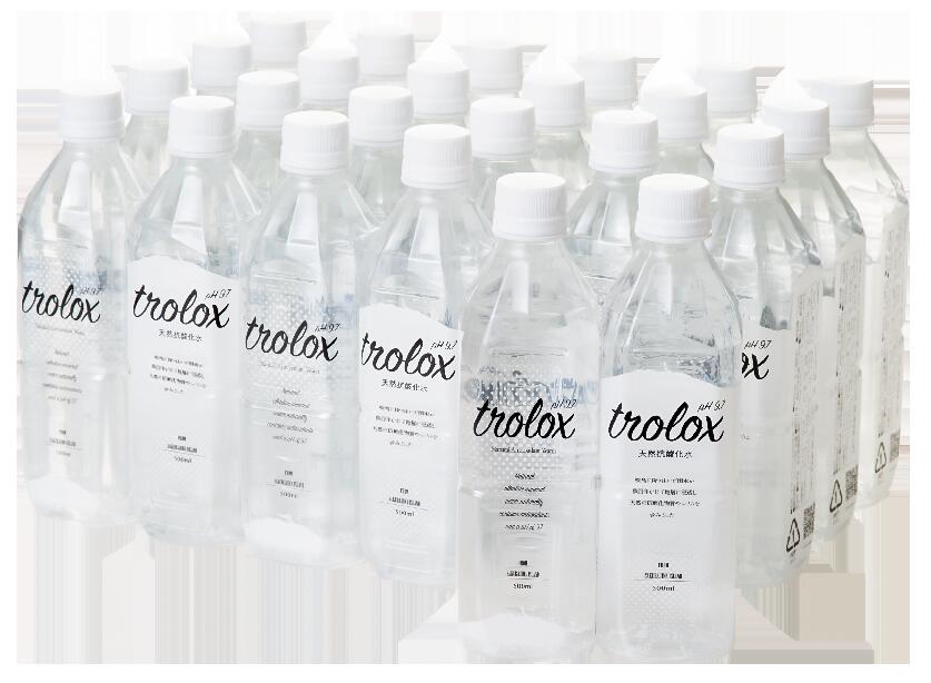 【楽天市場】trolox トロロックス 500ml×24本 超軟水 シリカ48mg/L 天然抗酸化 シリカ水 アルカリイオン水 美容 温泉水 ...