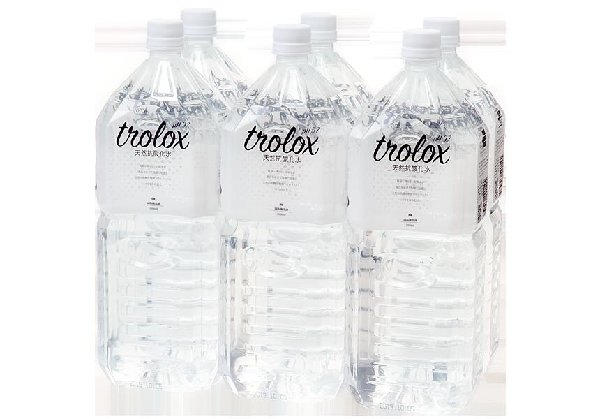 【楽天市場】trolox トロロックス 2L×6本 超軟水 シリカ48mg/L 天然抗酸化 シリカ水 アルカリイオン水 美容 温泉水 ...