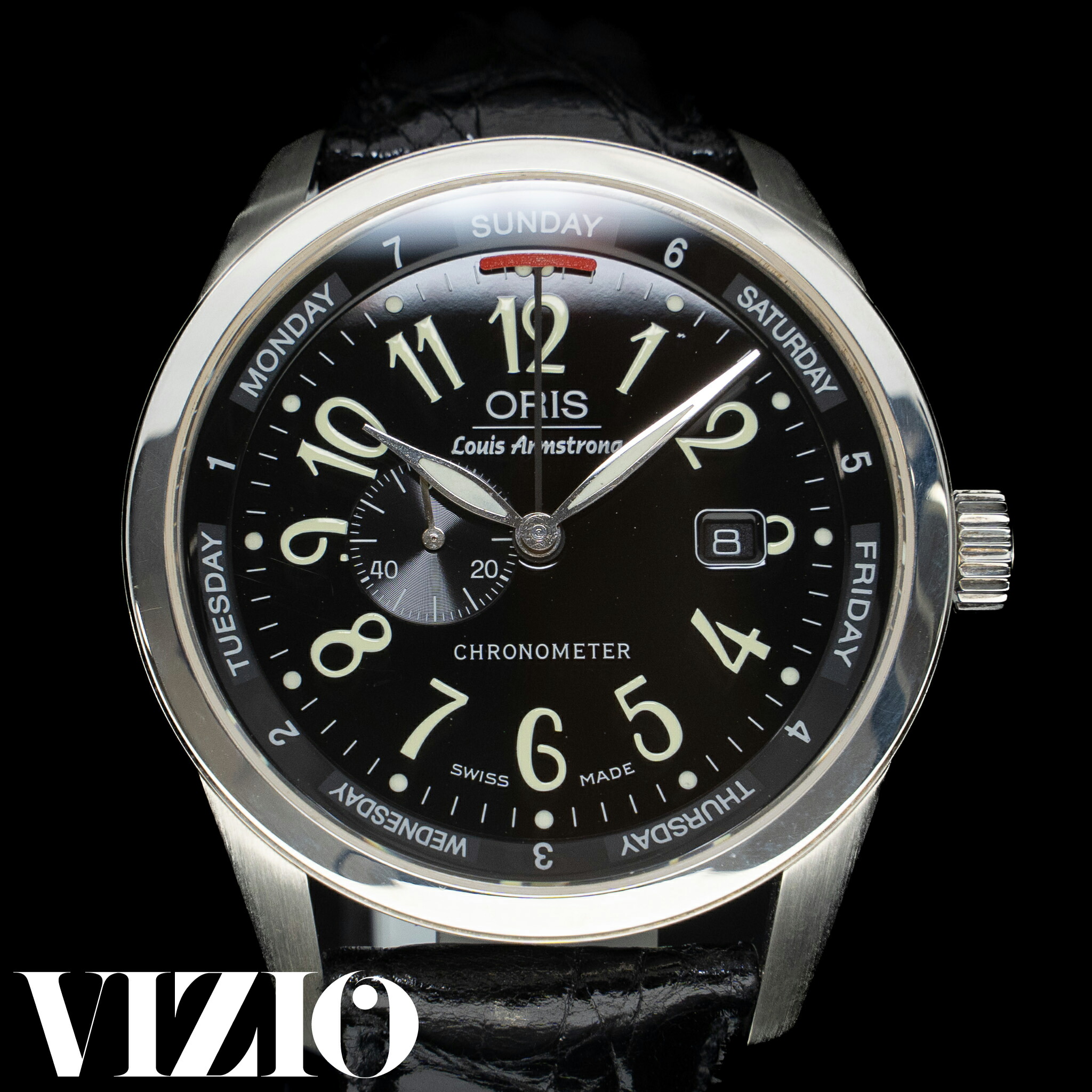 【楽天市場】ORIS オリス 647−7512−50−84 ルイアームストロングモデル 世界限定10本 純正ベルト 保証書 クロノメーター書 ...