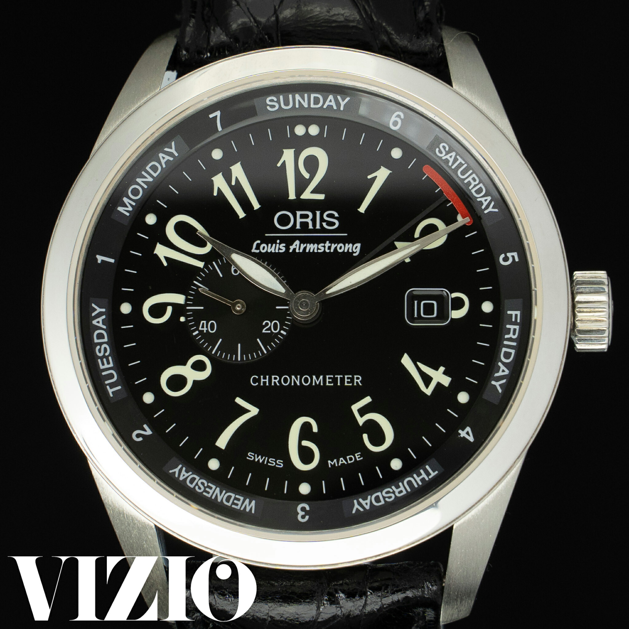 【楽天市場】ORIS オリス 647−7512−50−84 ルイアームストロングモデル 世界限定10本 純正ベルト 保証書 クロノメーター書 ...