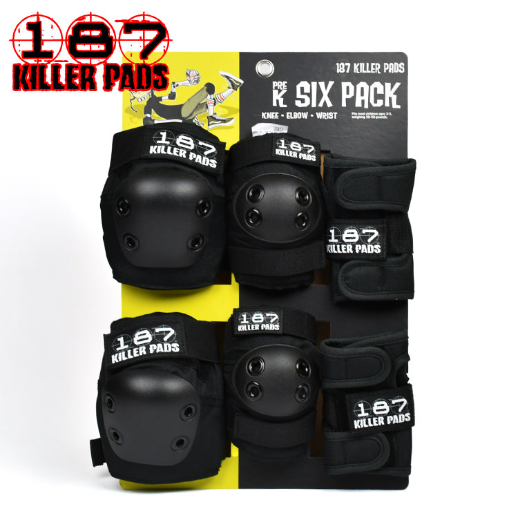 【楽天市場】キラーパッド キッズ プロテクターセット 3点セット 子供用 187 KILLER PADS Jr Six Pack Pad ...