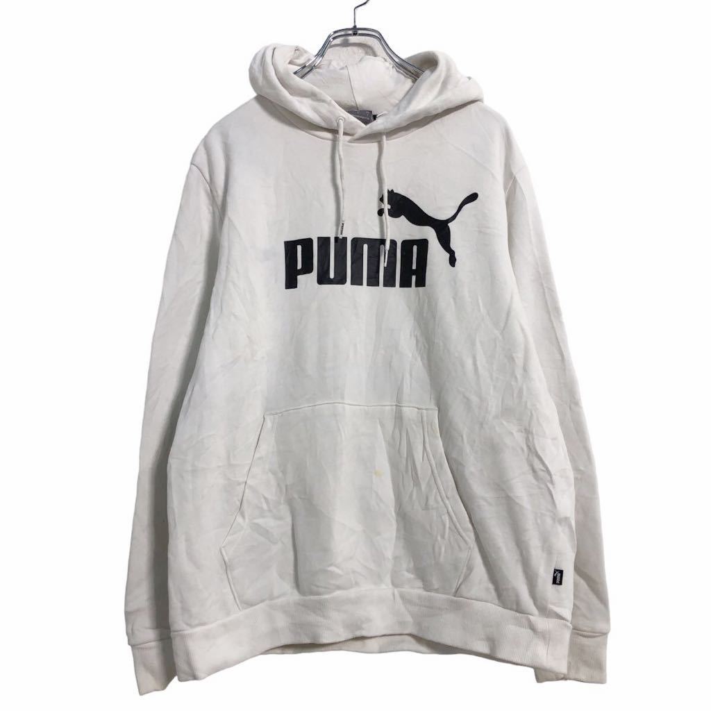 【楽天市場】【中古】【古着】 PUMA プリント スウェットパーカー L ホワイト ブラック プーマ ポケット 古着卸 アメリカ仕入 a506-6674：古着屋DEN
