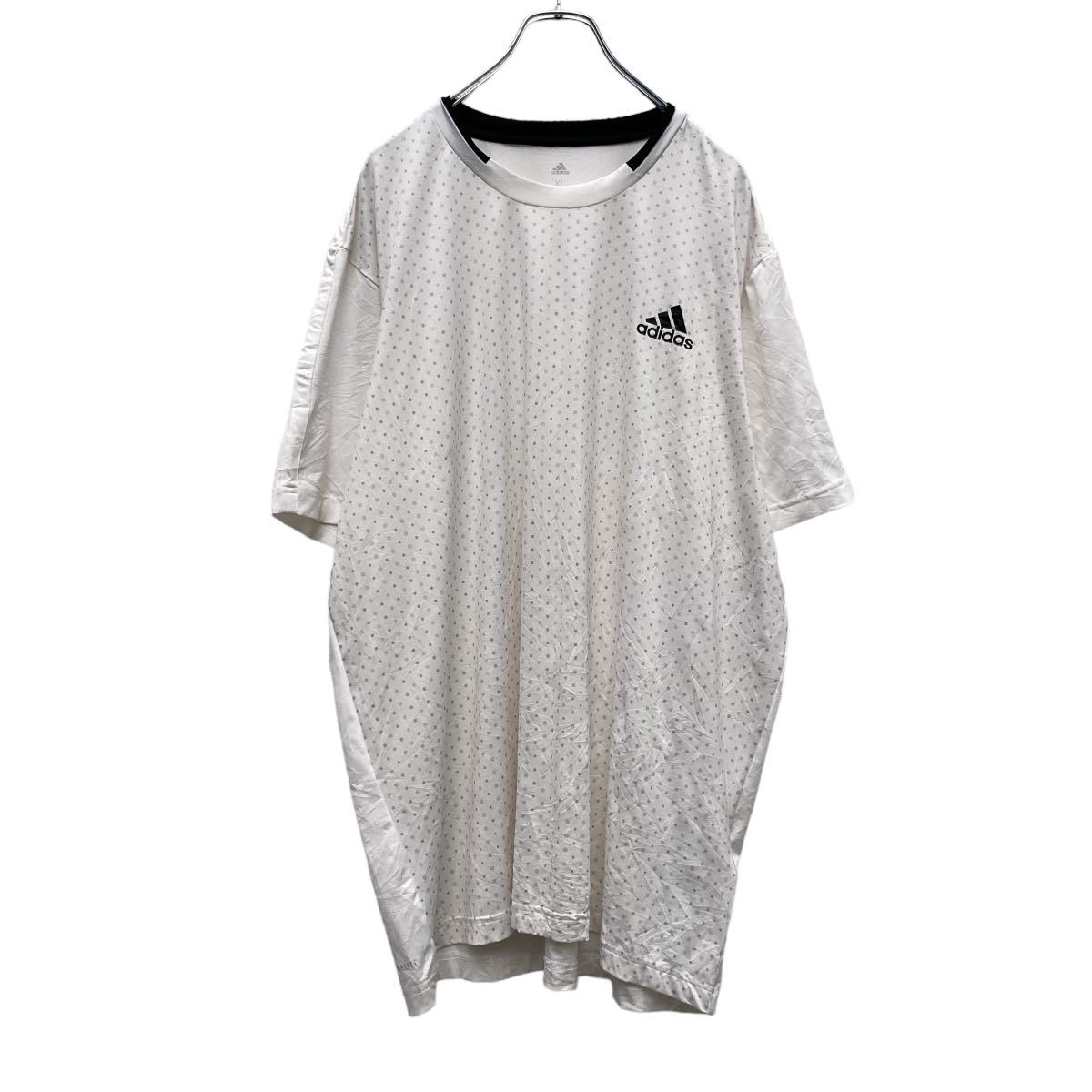 【楽天市場】【中古】【古着】 adidas 半袖 プリント Tシャツ XL ホワイト ブラック ドット アディダス ロゴ スポーツ ビッグサイズ 古着卸 アメリカ仕入 a506-6755：古着屋DEN