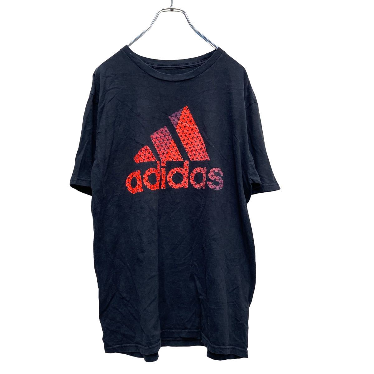 【楽天市場】【中古】【古着】 adidas 半袖 プリントTシャツ Lサイズ アディダス スポーツ ロゴ 黒 ブラック 古着卸 アメリカ仕入 a506-7028：古着屋DEN
