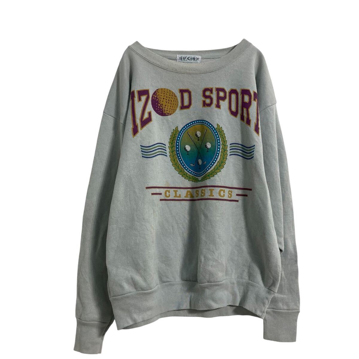 【楽天市場】【中古】【古着】 IZOD プリントスウェット トレーナー M グレー アイゾッド USA製 ゴルフ柄 裏起毛 古着卸 アメリカ ...