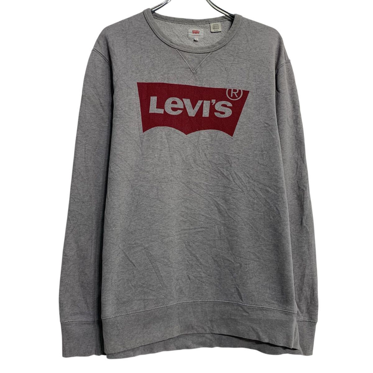 【楽天市場】【中古】【古着】 Levi's ロゴスウェット トレーナー XL グレー レッド リーバイス プルオーバー ビッグサイズ 古着卸 ...
