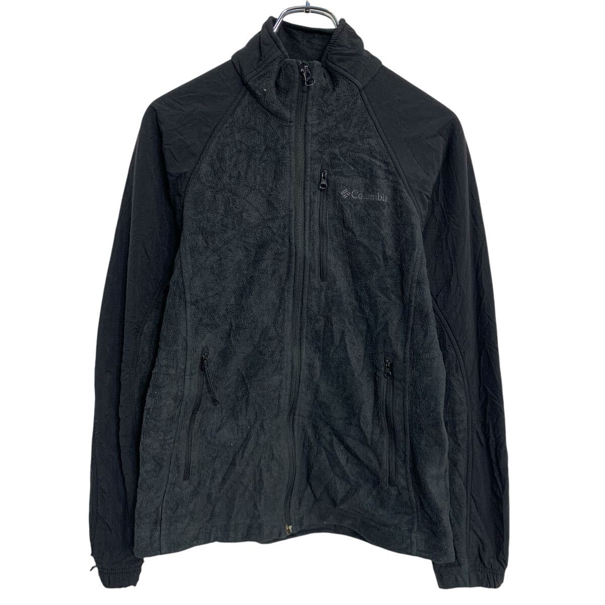 【楽天市場】【中古】【古着】 Columbia フリースジャケット レディース M ブラック コロンビア ジップアップ ラグラン アウトドア ...