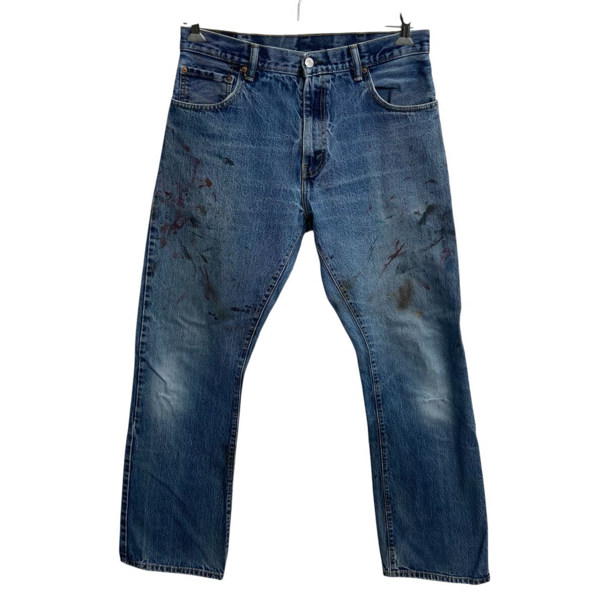 【楽天市場】【中古】【古着】 Levi's 517 デニムパンツ W34 ブルー リーバイス ジップアップ 紙パッチ コインポケット ベルド ...