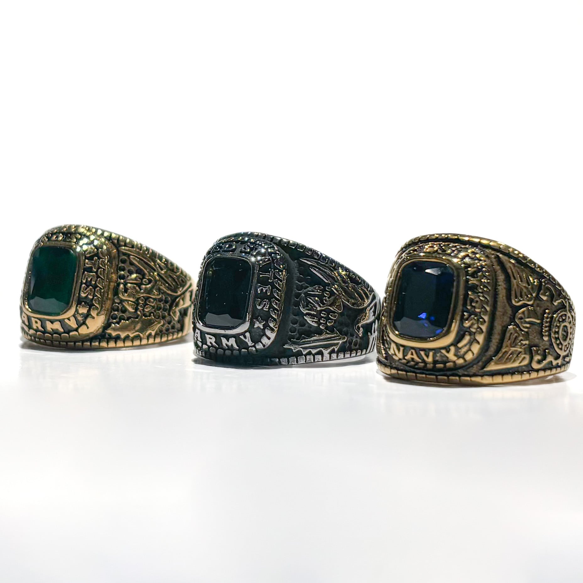 【楽天市場】"REPRODUCT" US Military College Ring - Army Navy / アメリカ軍 ミリタリーリング ...