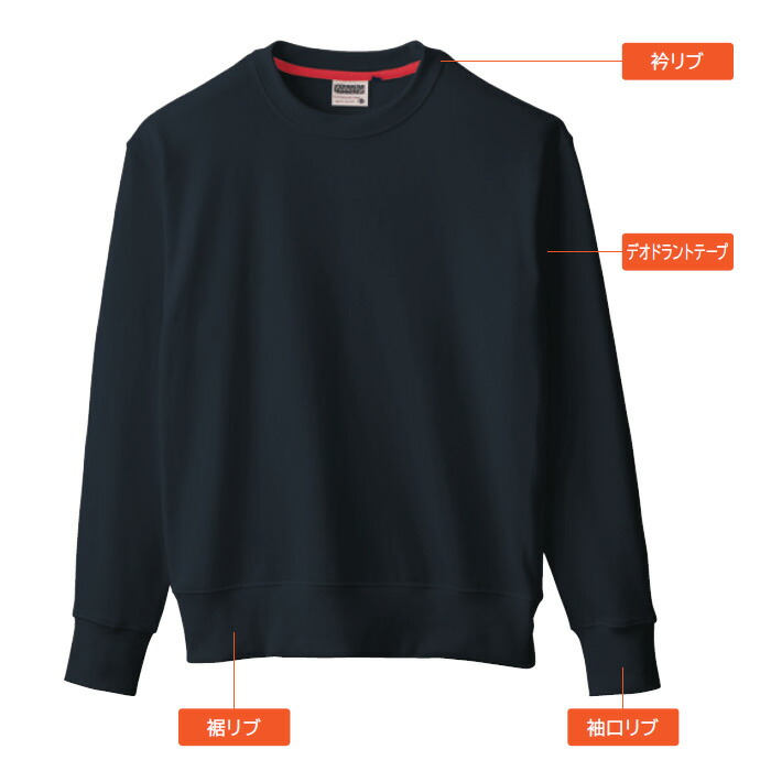 【楽天市場】長袖トレーナー 作業服 長袖トレーナー 50009 (4L) ニットシリーズ 桑和（SOWA） お取寄せ：作業服の渡辺商会