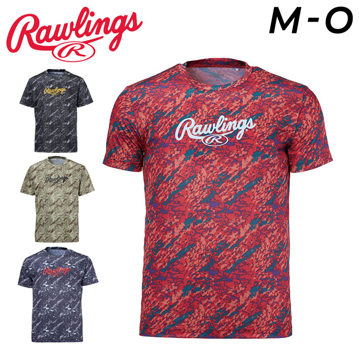【楽天市場】半袖シャツ メンズ レディース ローリングス Rawlings BIONIC Tシャツ/スポーツウェア 野球 トレーニング 総柄 練習着 ジム トップス 男女兼用/AST12F03 ...